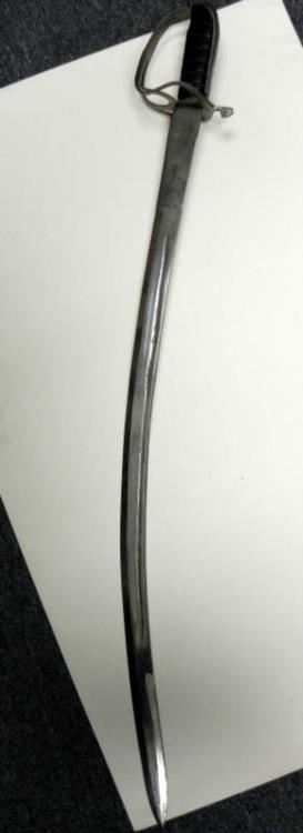 MASSIVE VINTAGE INDIAN SWORD-CURVED 31" BLADE-ETCHED