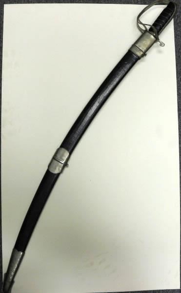 MASSIVE VINTAGE INDIAN SWORD-CURVED 31" BLADE-ETCHED