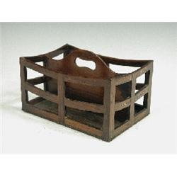 A Regency miniature rosewood letter rack