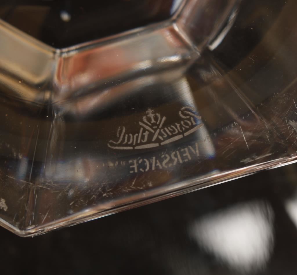 Versace Rosenthal Crystal Medusa Centerpiece Bowl