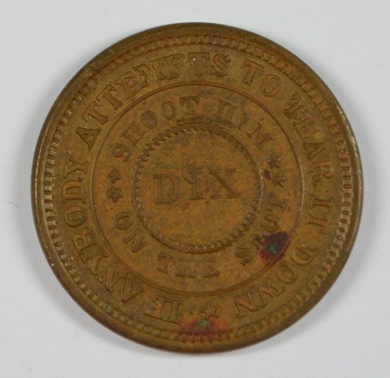 1863 CIVIL WAR TOKEN (THE FLAG OF OUR UNION)