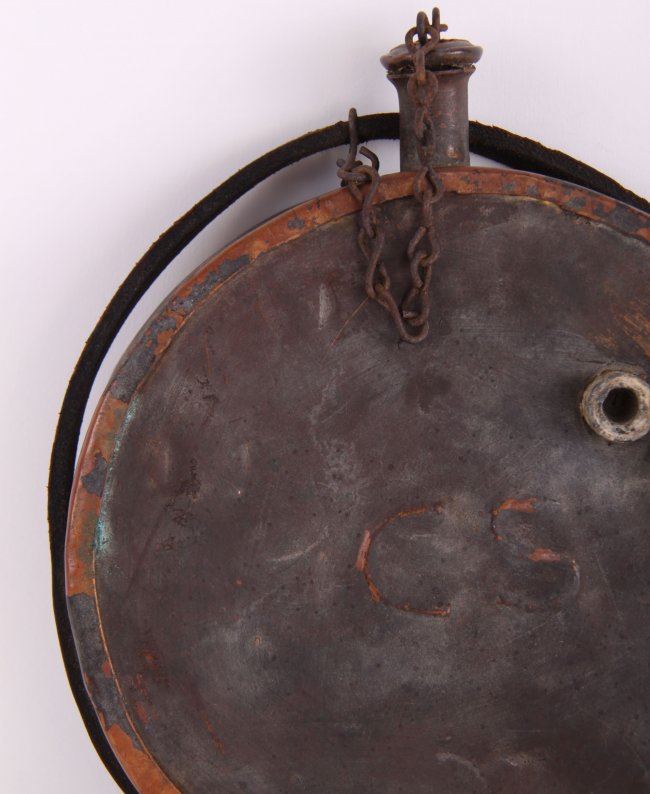 Antique Civil War Confederate Army copper canteen