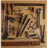 Vintage tool display board, 15 pcs.