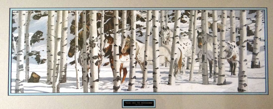 Ann Hanson, There goes the NEIGHborhood, signed print 47/795, 30" x 10 ...