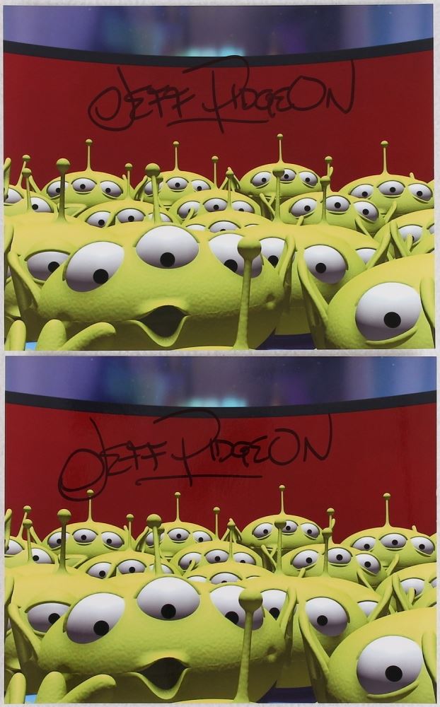 Lot of (2) Jeff Pidgeon Signed "Toy Story" 8x10 Photos (PA LOA)