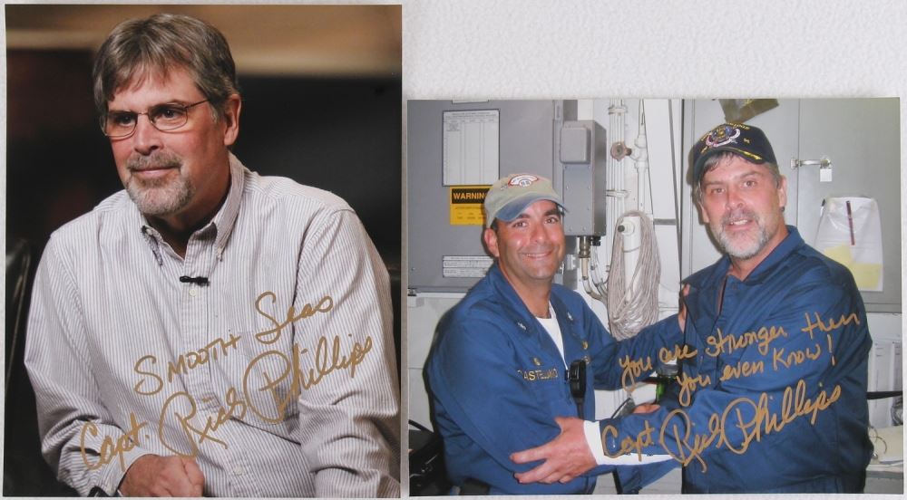 Lot of (2) Richard Phillips Signed 8x10 Photo With Inscriptions (PA LOA)