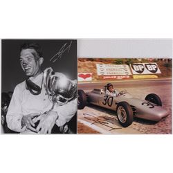 Lot of (2) Dan Gurney Signed 8x10 Photos (PA LOA)