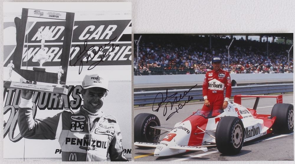 Lot of (2) Rick Mears Signed 8x10 Photos (PA LOA)
