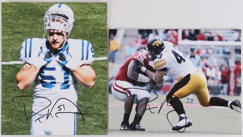 Lot of (2) Pat Angerer Signed 8x10 Photos (PA LOA)
