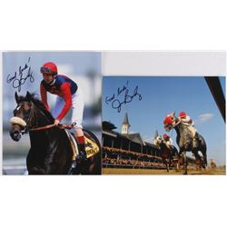 Lot of (2) Jerry Bailey Signed 8x10 Photos Inscribed "Good Luck!" (PA LOA)