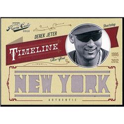 Derek Jeter 2012 Prime Cuts Timeline Materials Custom City #16 /25
