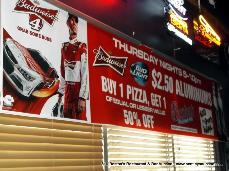 BUDWEISER NASCAR 4-HARVICK SIGN