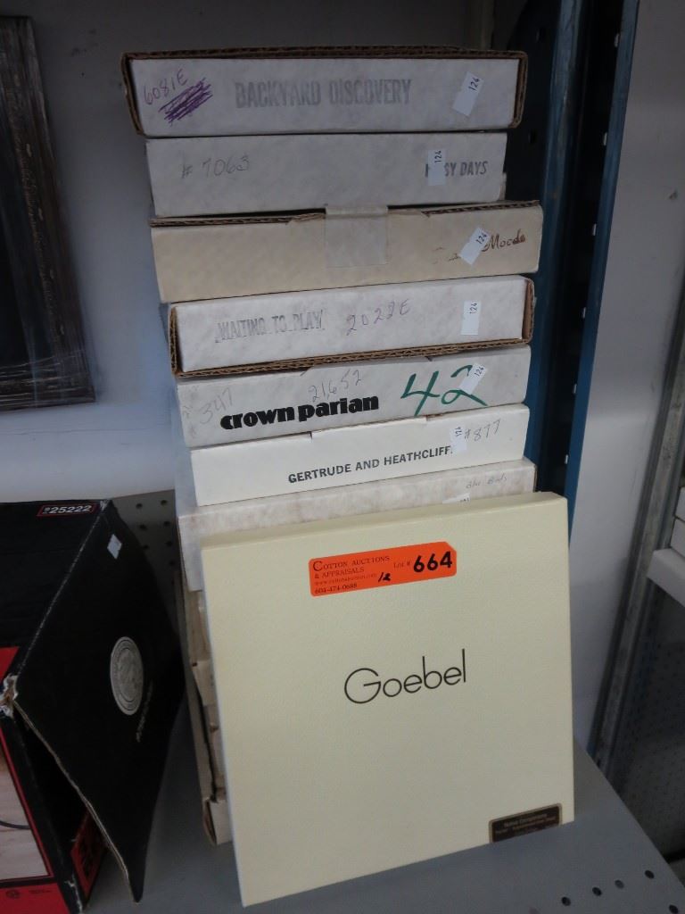 12 Collector plates in original boxes