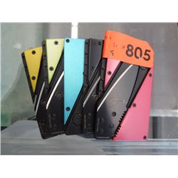 5 New Card Sharp credit card knives