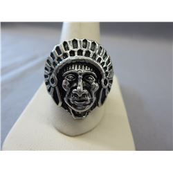 Man's First Nations ring - nicely detailed