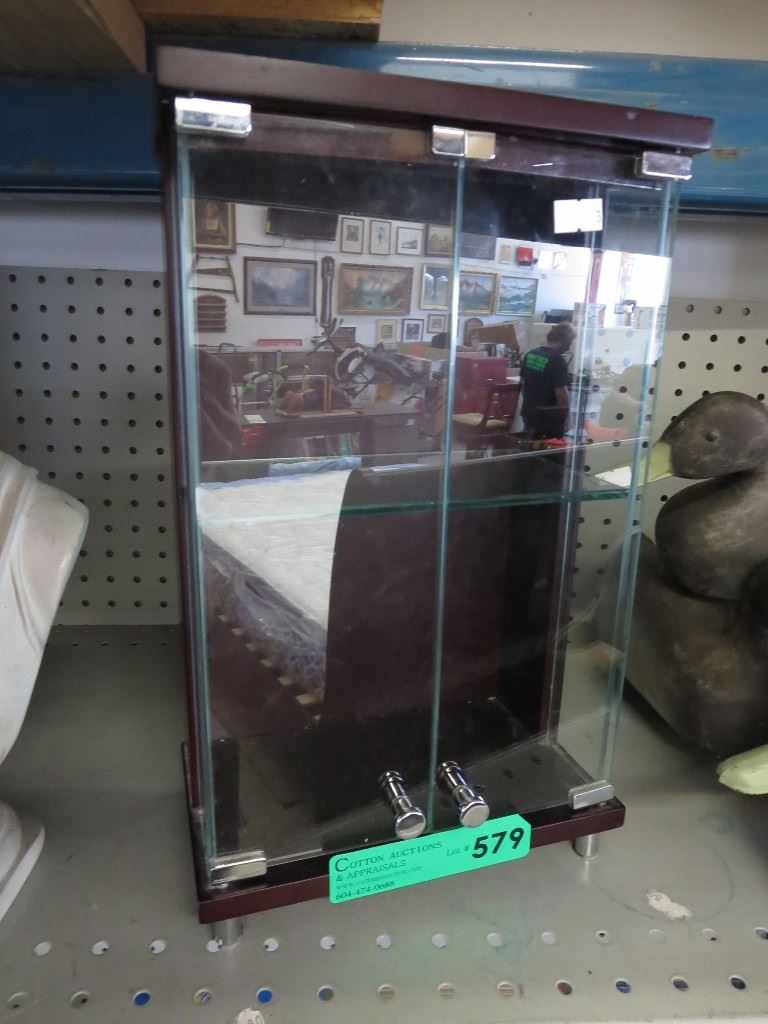 Miniature glass display case