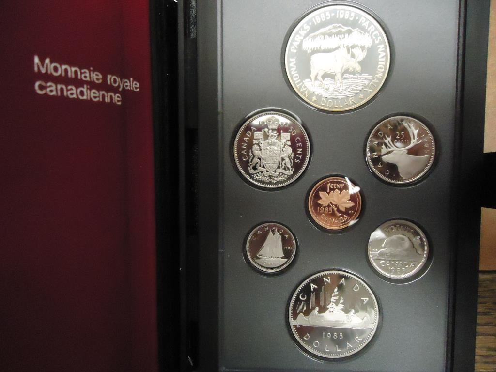 1985 CANADA DOUBLE DOLLAR PROOF SET ORIGINAL ROYAL CANADIAN MINT PACKAGING