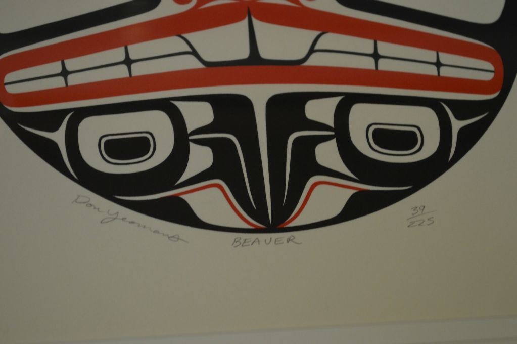 Three framed limited edition Haida prints by artist Don Yeomans ...