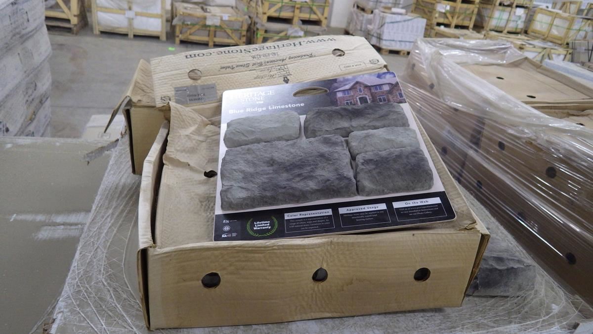 Heritage Stone, Blue Ridge Limestone Corners, 20 boxes, 120 lineal ft ...