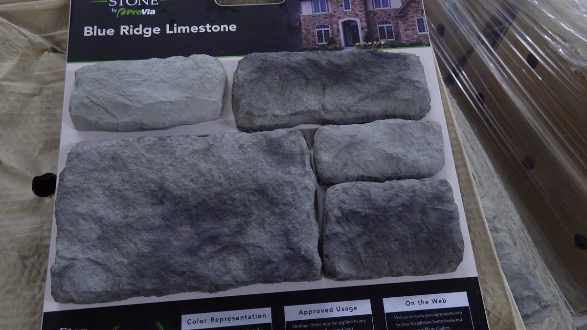 Heritage Stone, Blue Ridge Limestone Corners, 20 boxes, 120 lineal ft ...