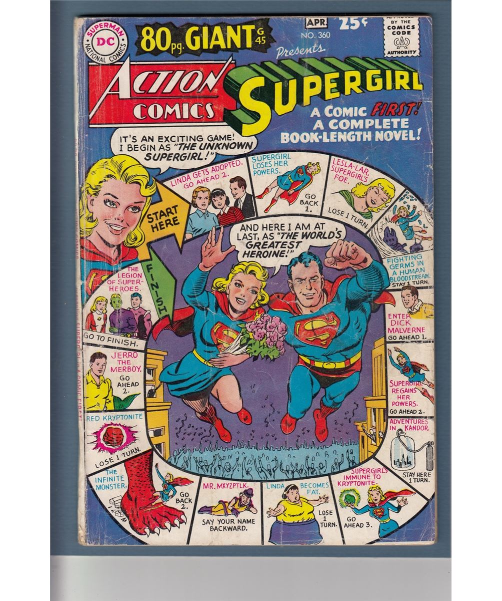 Action Comics #360(1968) G-45, Supergirl Giant