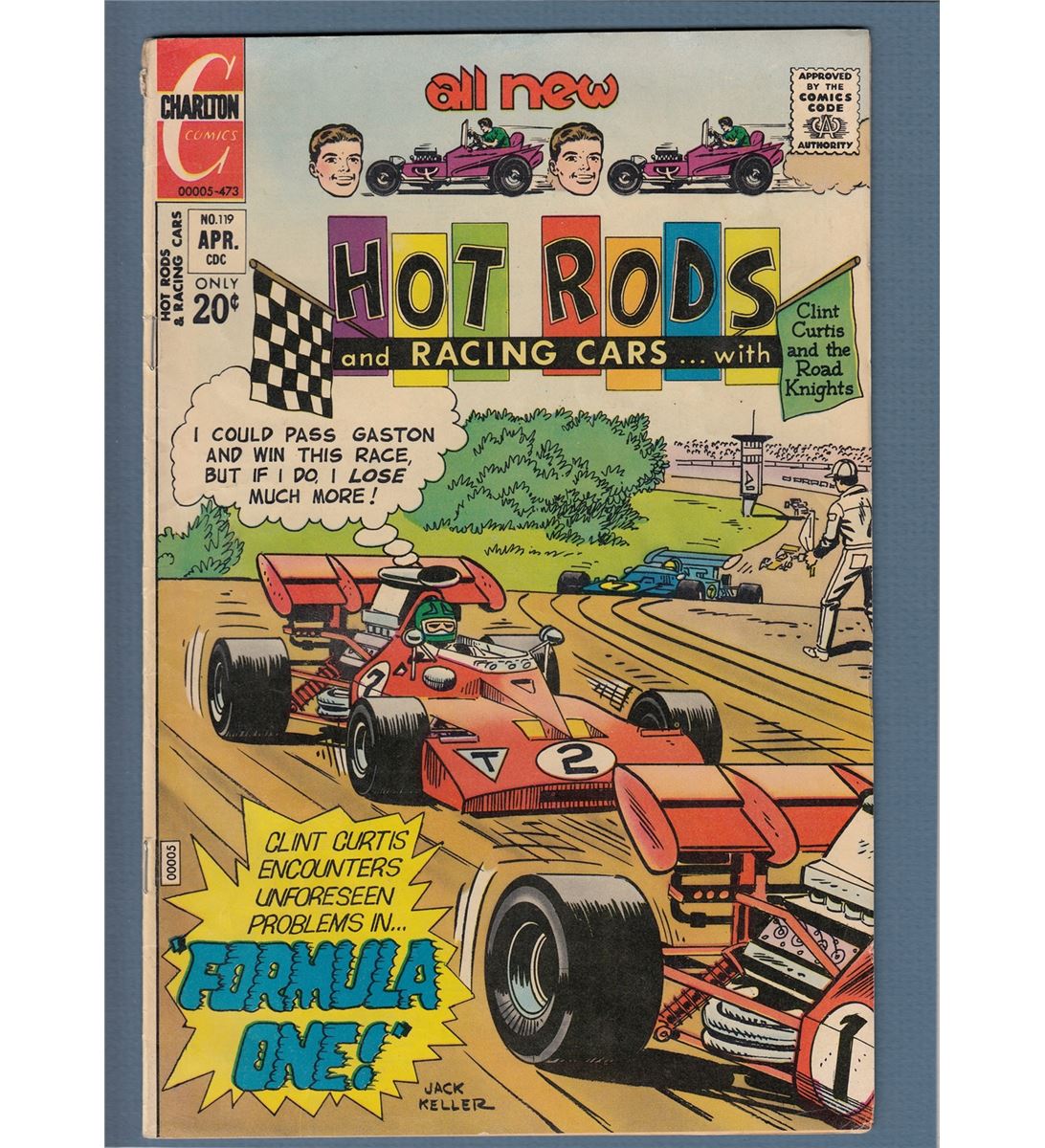 Hot Rods & Racing Cars #119(1973) B.A. Comic