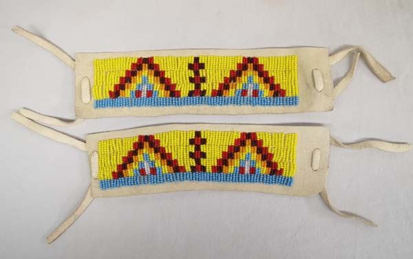 Native American Plains Indian Beaded Arm Bands