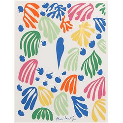 Henri Matisse, Parakeet (From Parakeet and the Mermaid), Silkscreen