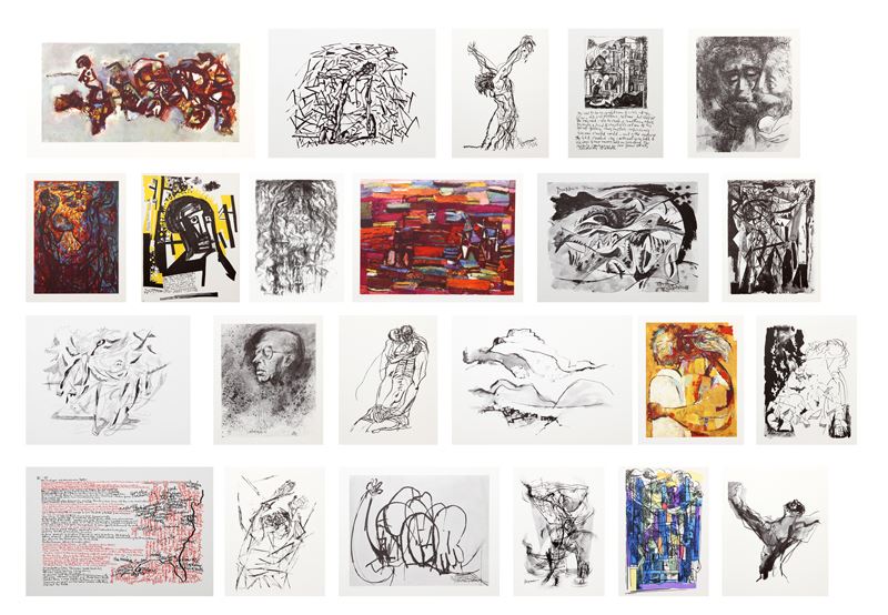 Abraham Rattner, University of Illinois Portfolio of 24 Offset Lithographs