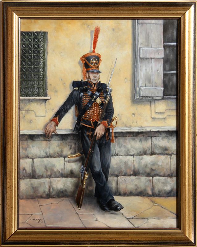 Tony Jarman, Marine of the Guard 1811, Oil Painting