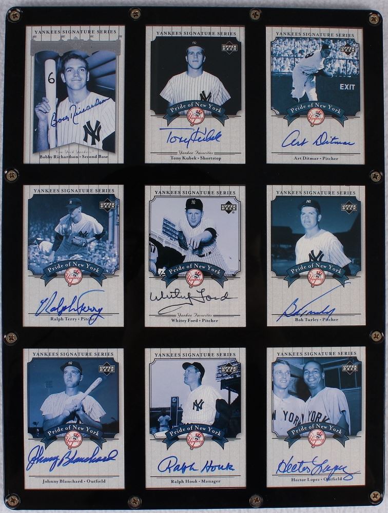 1961 Yankees World Series Tribute of (9) Yankee Autograph Cards in ...
