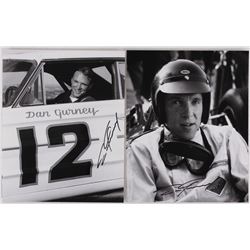 Lot of (2) Dan Gurney Signed 8x10 Photos (PA LOA)