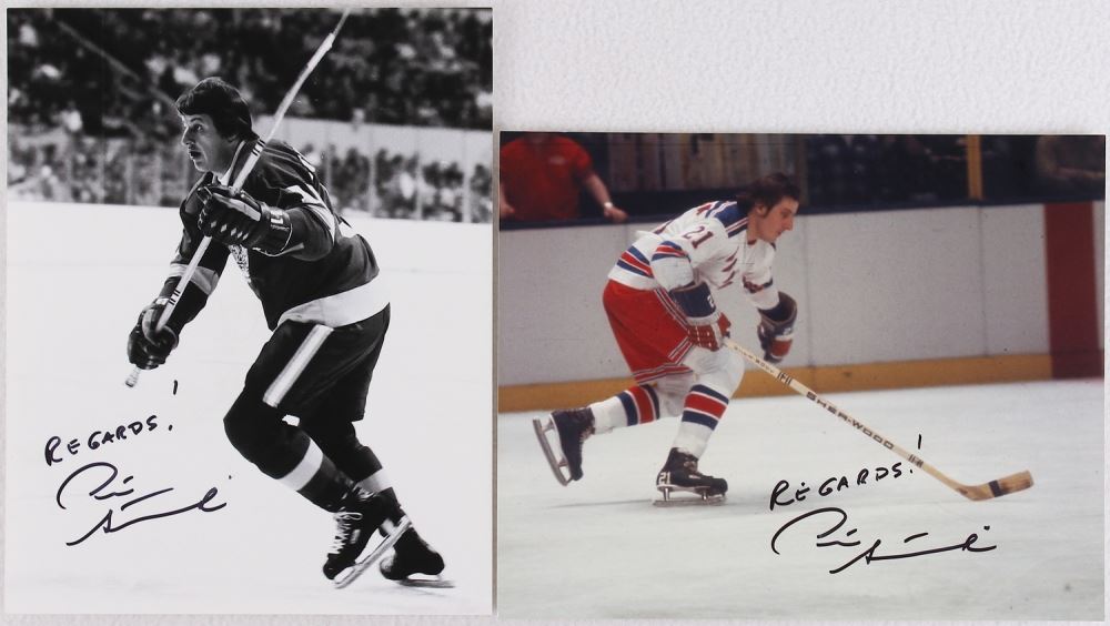 Lot of (2) Pete Stemkowski Signed 8x10 Photos Inscribed "Regards!"(PA LOA)