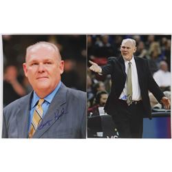 Lot of (2) George Karl Signed 8x10 Photos (PA LOA)