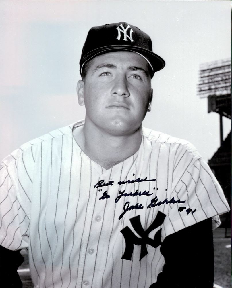 Jake Gibbs Signed Yankees 8x10 Photo Inscribed "Best Wishes" & "Go ...