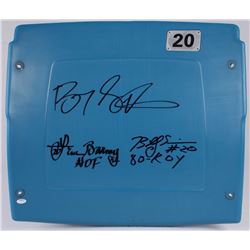 Barry Sanders, Lem Barney & Billy Sims Signed Silverdome Stadium Blue ...