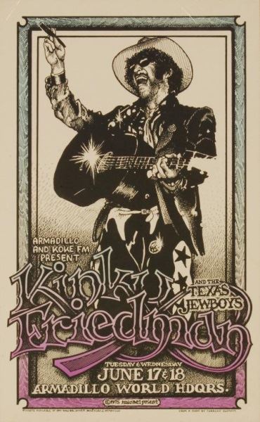 Kinky Friedman & The Texas Jewboys AWHQ Poster