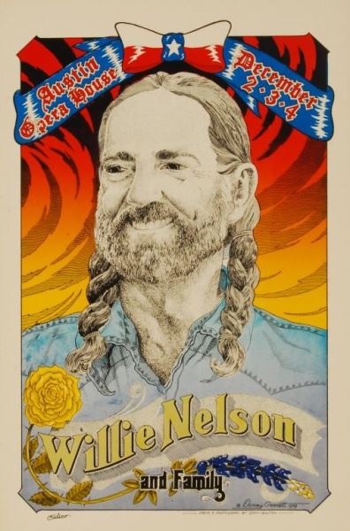 Willie Nelson & Family Poster by Danny Garrett