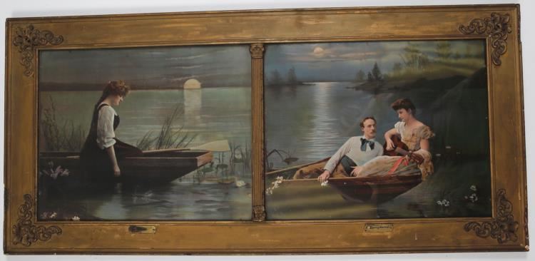 1902 Antique Ullman MFG CO New York Color Photo Gravure