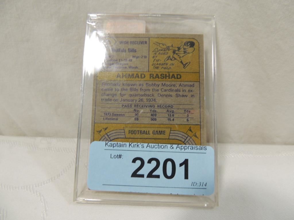 1974 TOPPS AHMAD RASHAD #105 ROOKIE FOOTBALL CARD