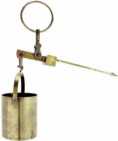 Antique brass Fairbanks grain scale with original