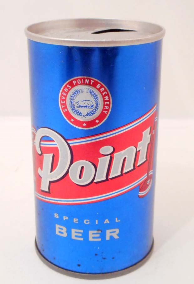 VINTAGE POINT PULL TAB ADVERTISING BEER CAN