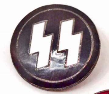 NAZI GERMAN SS PARTY BADGE