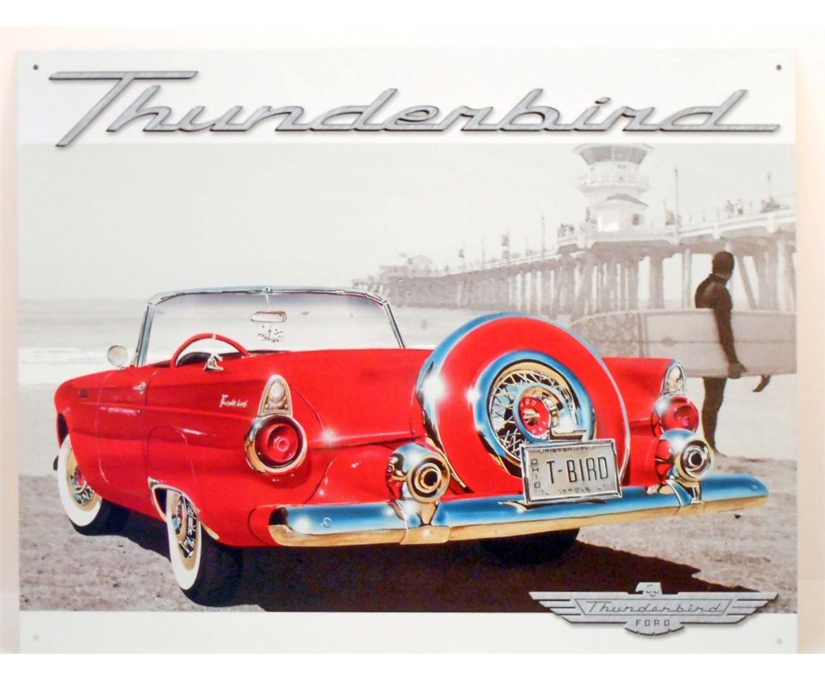 THUNDERBIRD ADVERTISING METAL SIGN