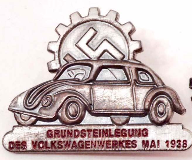 NAZI GERMAN VOLKSWAGEN BADGE