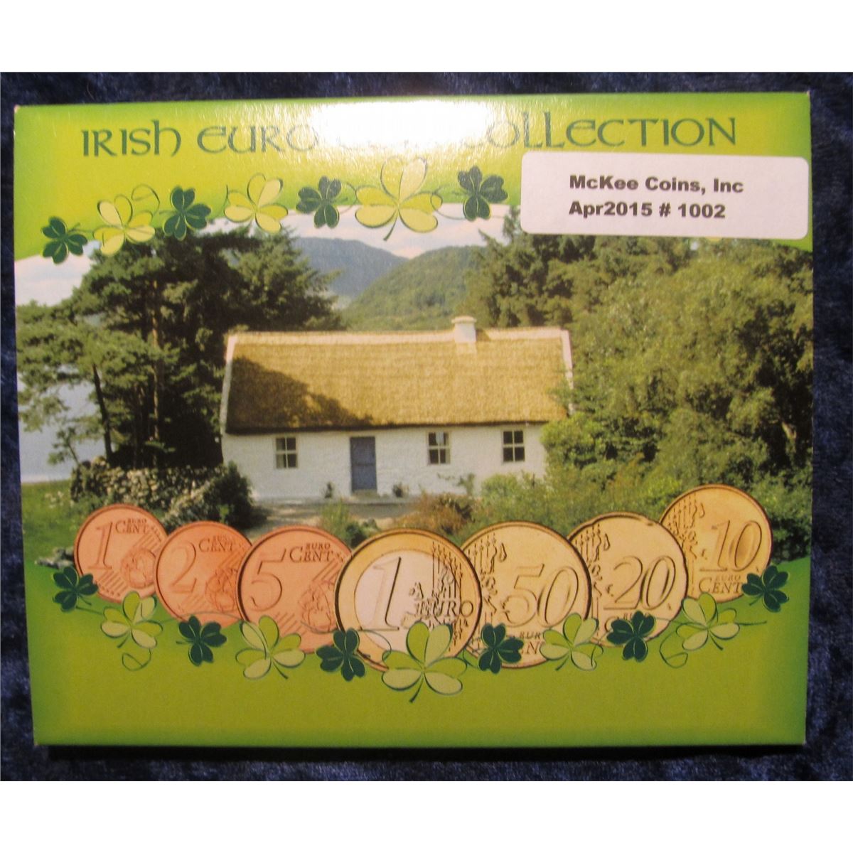 1002. Irish Euro Coin Collection, contains 7 different denominations of ...