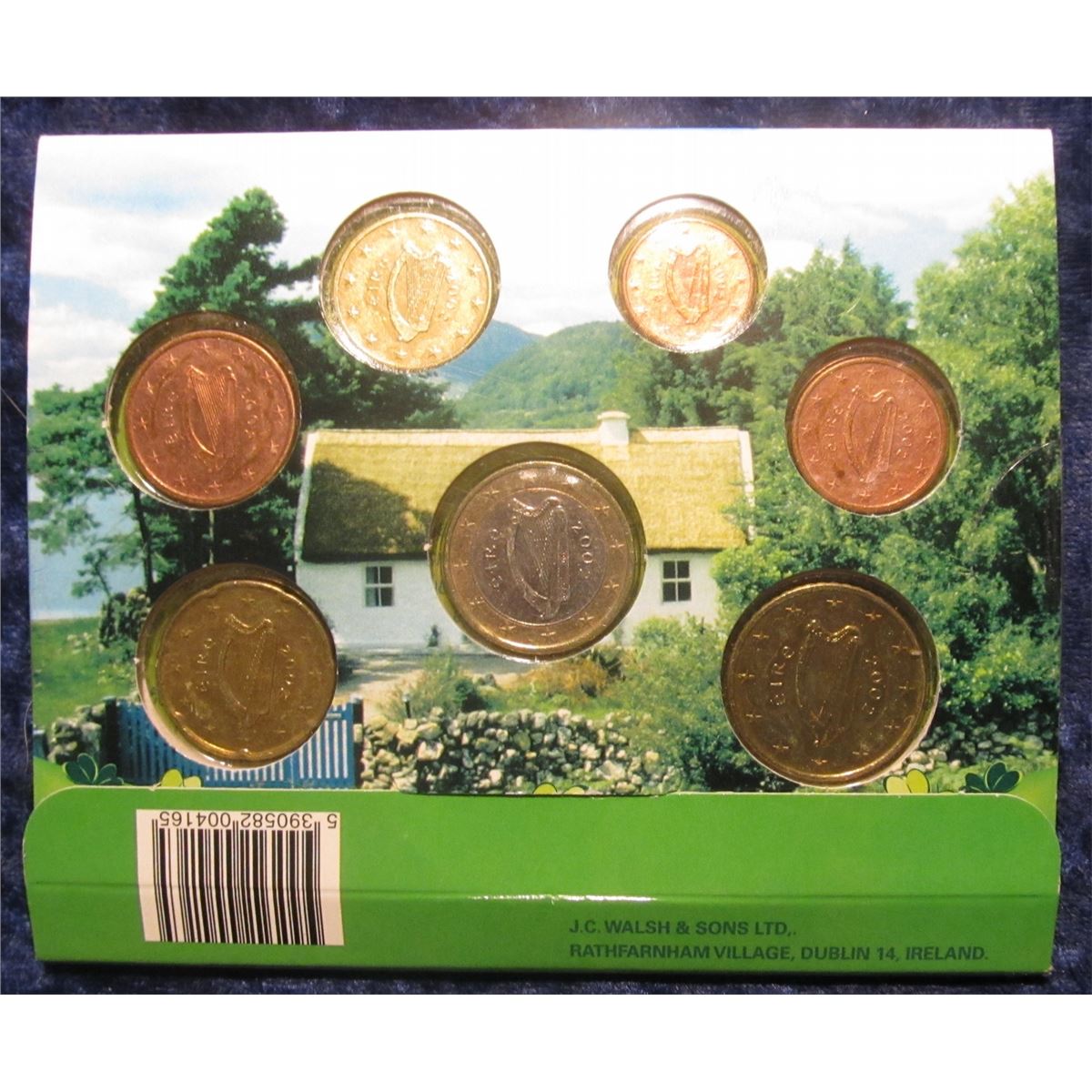 1002 Irish Euro Coin Collection Contains 7 Different Denominations Of 1002-irish-euro-coin-collection-contains-7-different-denominations-of