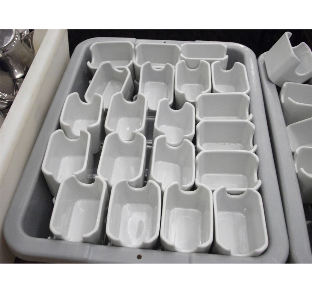 PORCELAIN SUGAR PACKET HOLDERS - PER BIN