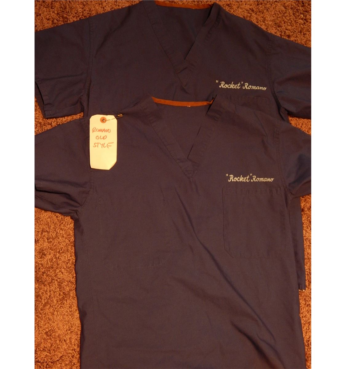 Lot of 2 Paul McCrane "ER" Rocket Romano Old Style Scrubs