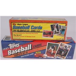Lot of (2) Factory Sealed Baseball Complete Sets with 1993 Topps & 1995 ...